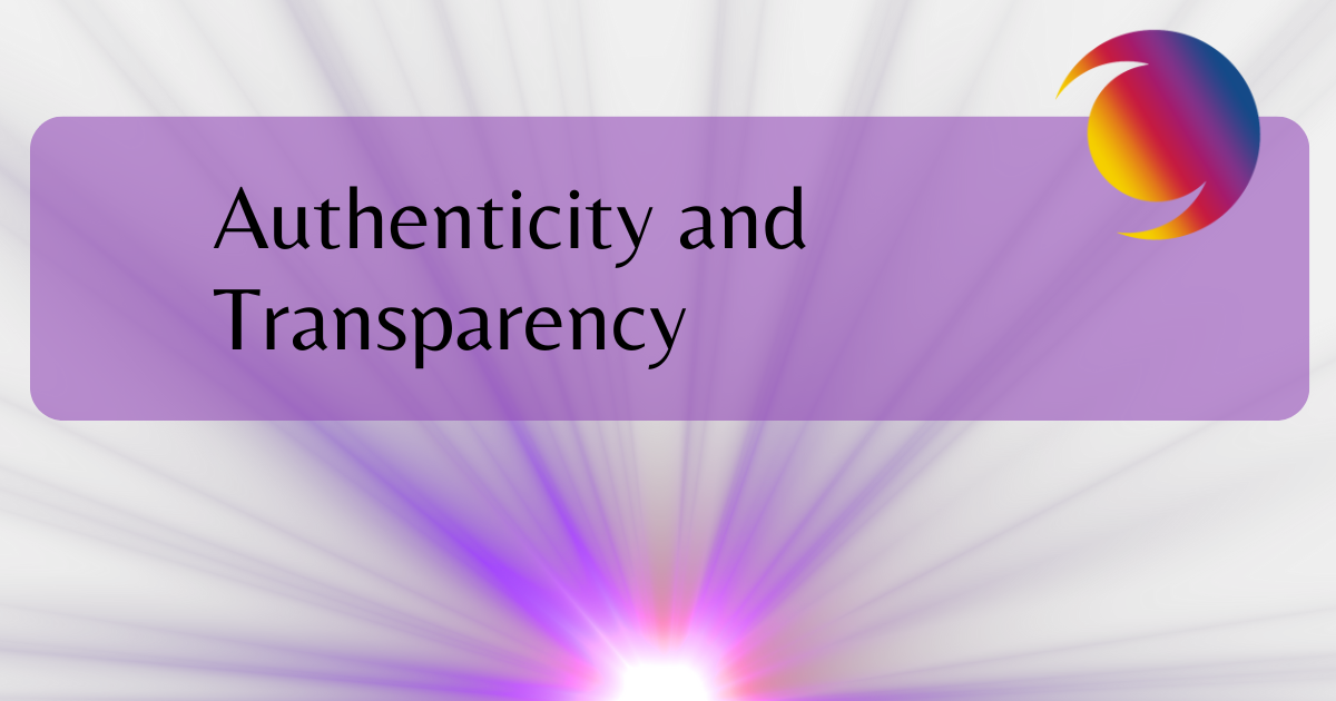 Authenticity and Transparency